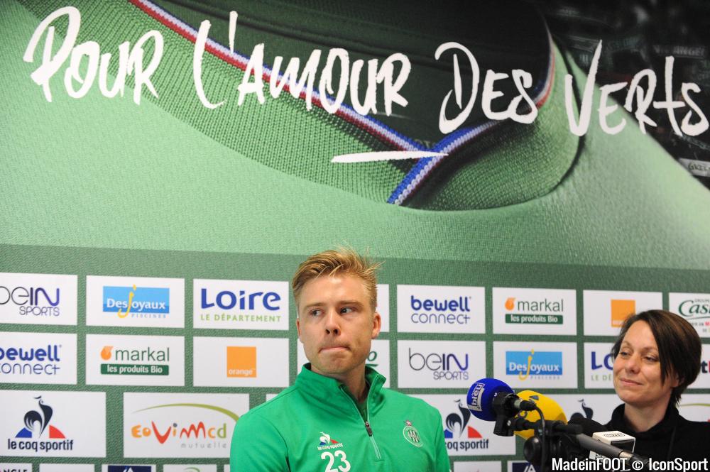 Photos ASSE Ligue 1 : Matchs, Présentation d'Alexander Soderlund à l'ASSE